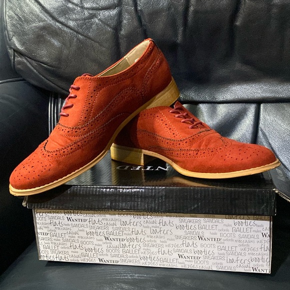 Wanted | Shoes | Wanted Brand Oxford Style Shoes Women Sz M Gabe Rust ...